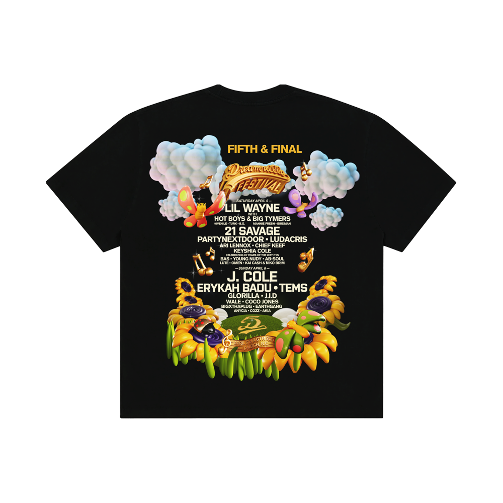 DV 25 Fifth and Final Excusive Line Up Tee – Dreamville Festival
