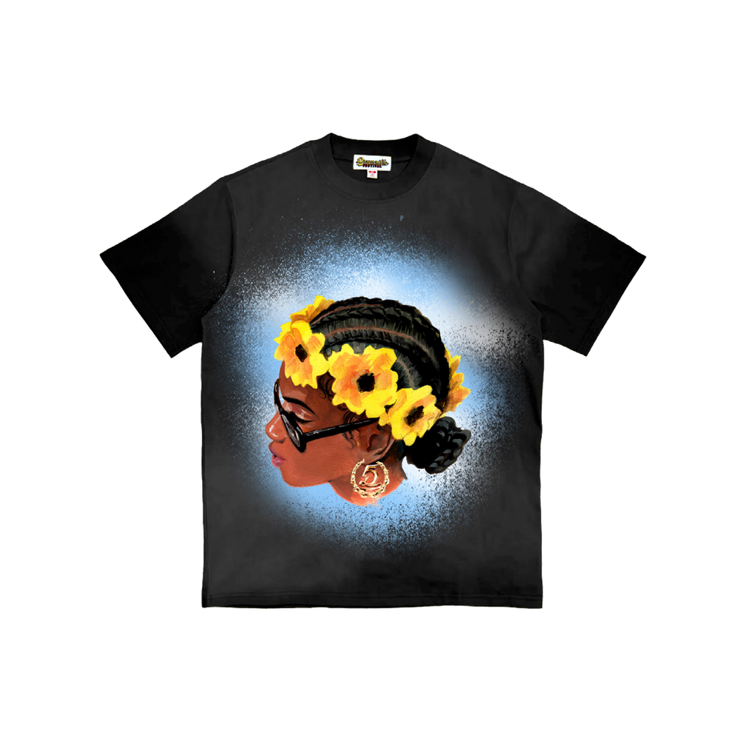 DV 25 Flower Crown Black Tee – Dreamville Festival