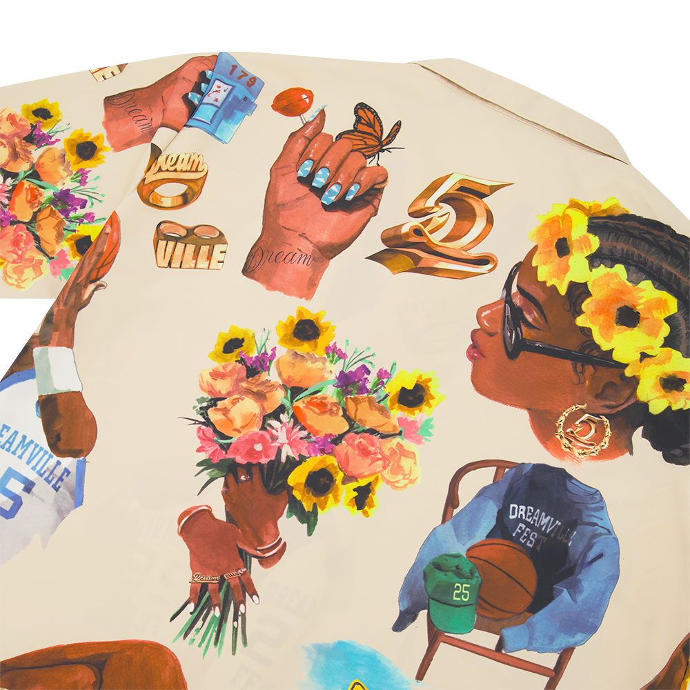 DV 25 Icons Silky Button-Up Shirt – Dreamville Festival