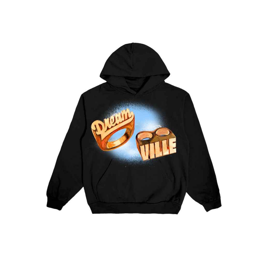 DV Rings Black Hoodie – Dreamville Festival