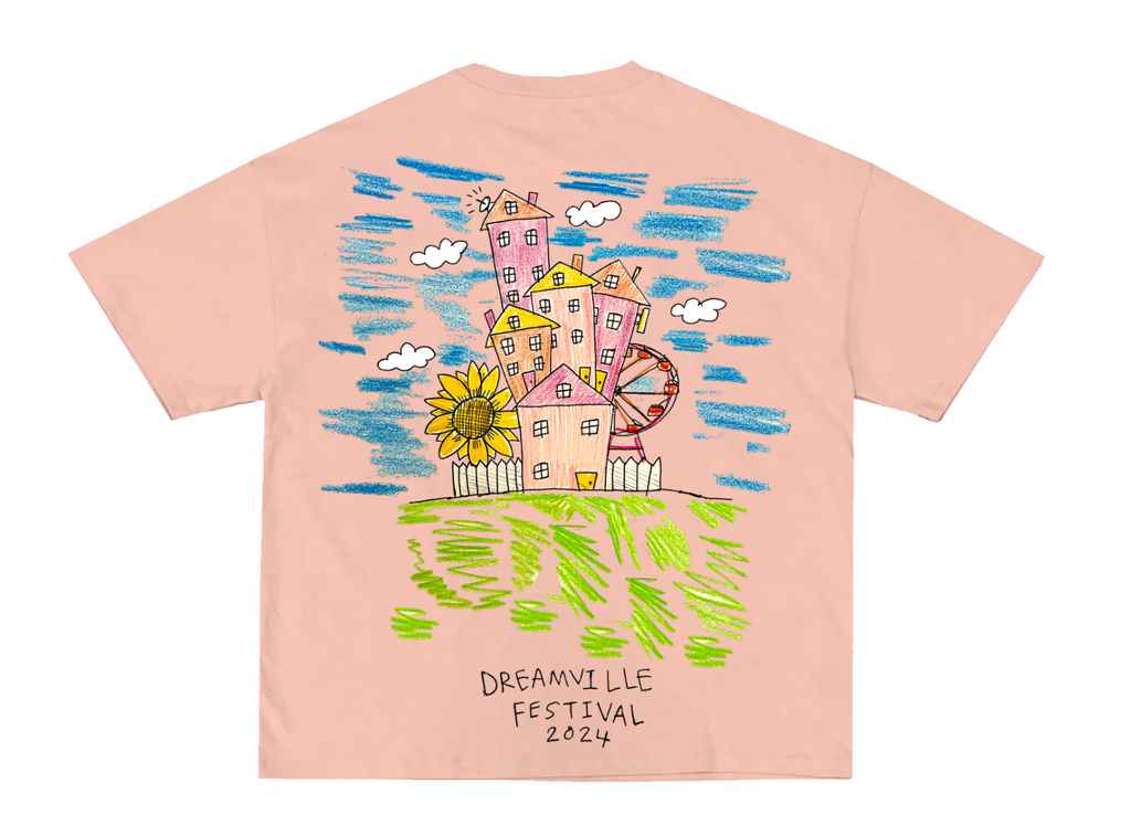 DV Fest 24 Buildings Peach Tee – Dreamville Festival