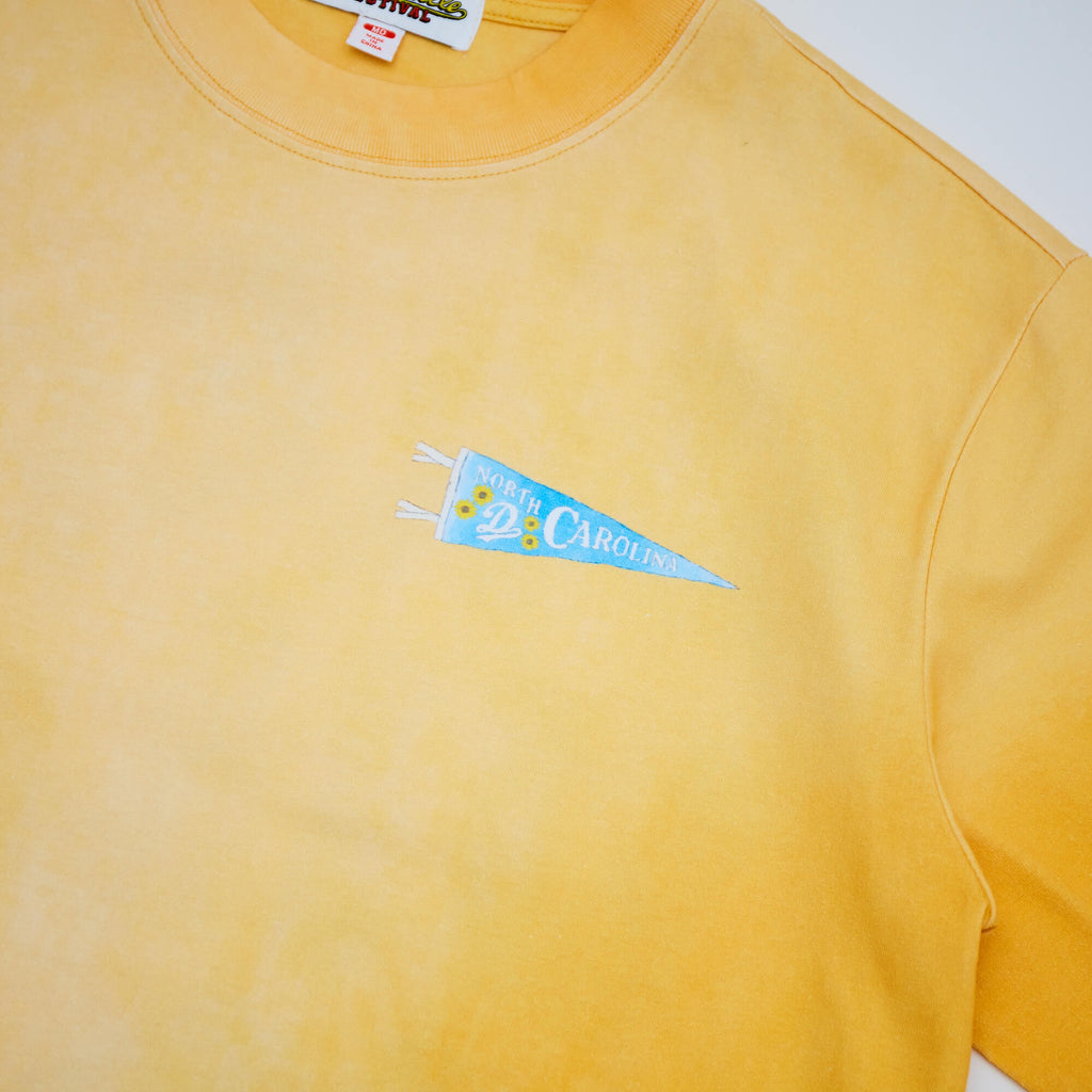 DV Fest Tee - Yellow Washed Flower Lineup – Dreamville Festival