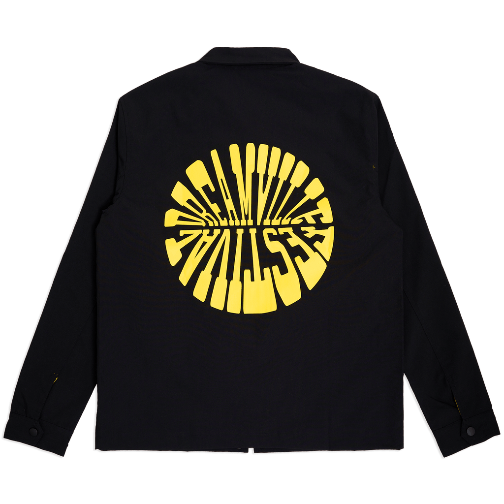 Dreamville Fanned Out Flower Black Coaches Jacket – Dreamville Festival
