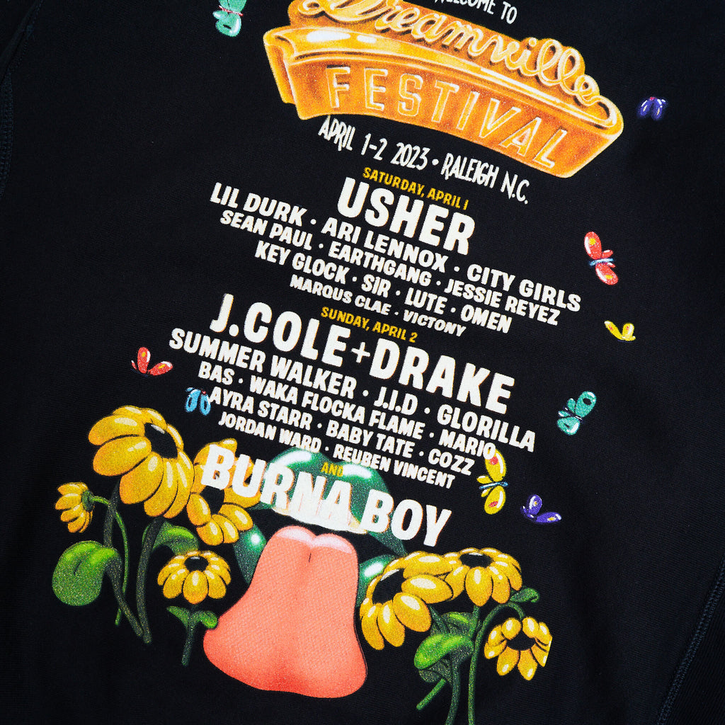 DV x Champion - Lineup Black Hoodie – Dreamville Festival